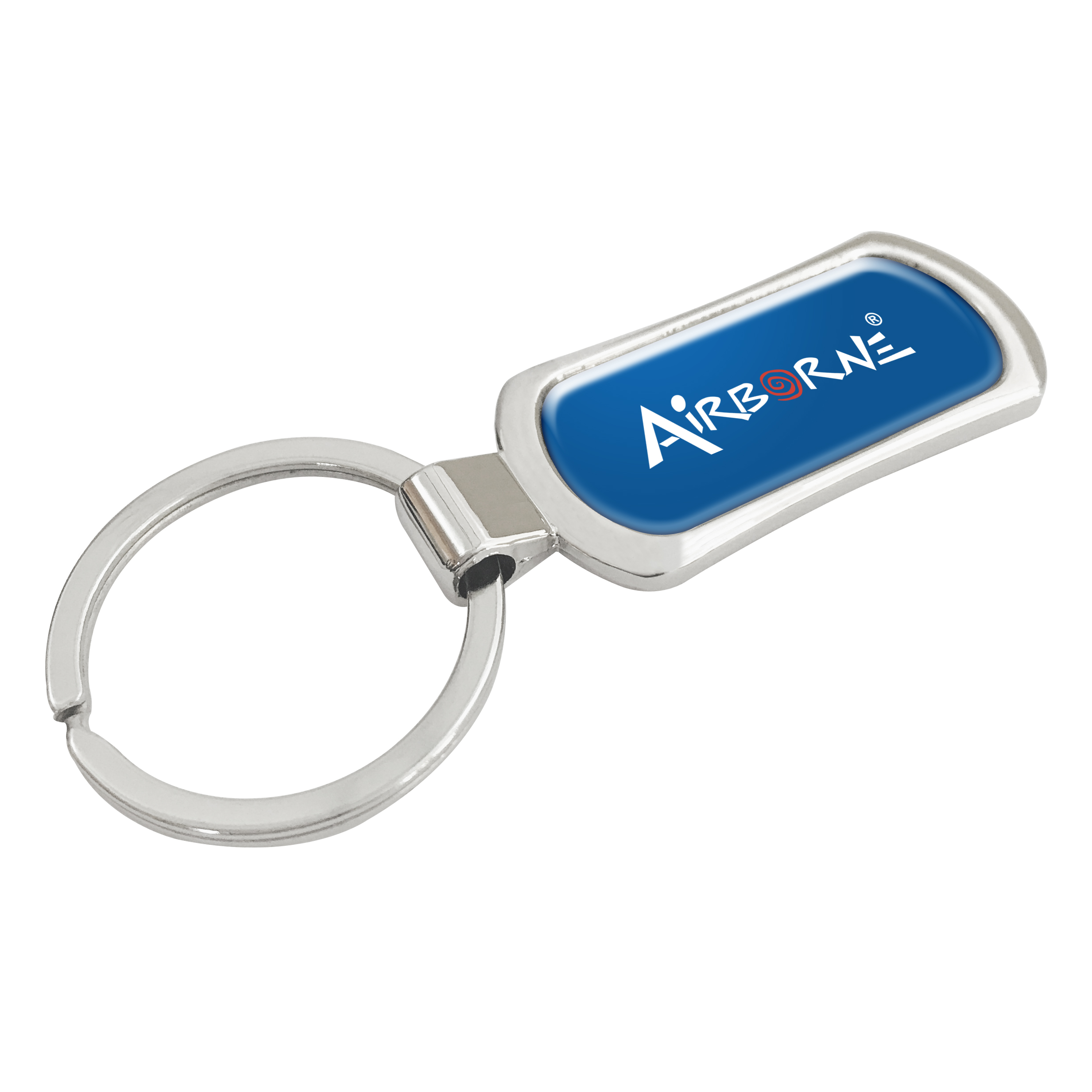 Rectangular Curved Metal Keyring | Vajas Manufacturers Ltd ...